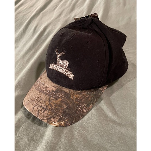 Realtree | Accessories | Realtree Outdoors Hunting Blackcamo Hat New ...